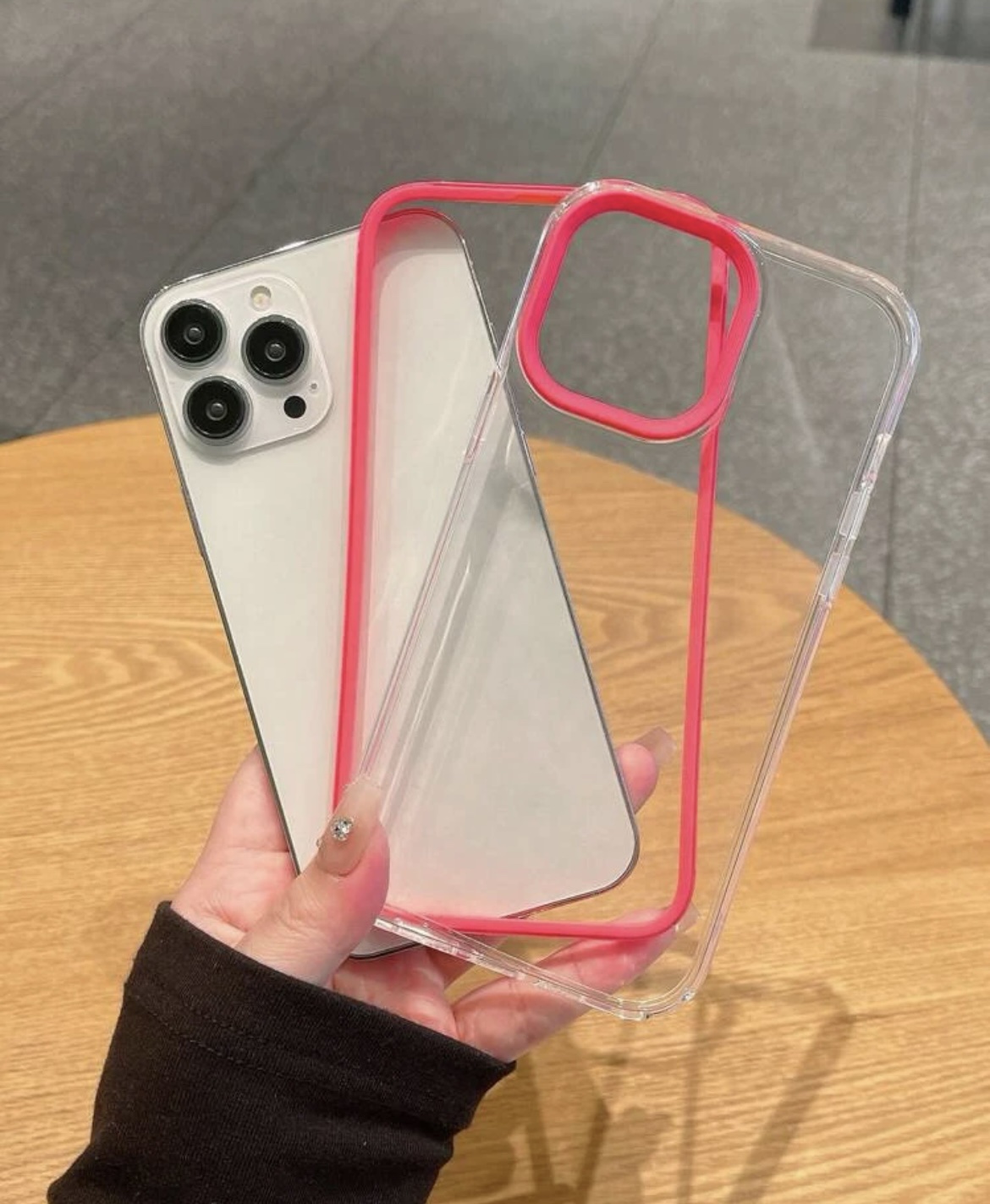 Case 2 en 1 - 360 - Color Pink - Doble Protección - TU CASE UY